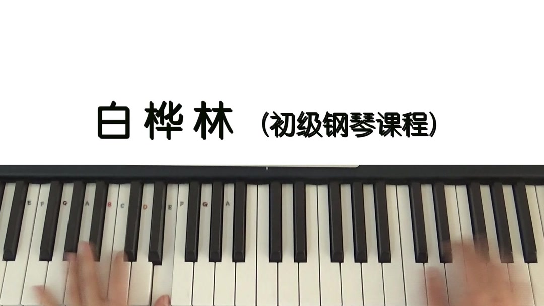 第2集 白桦林 《钢琴教程》初级演奏