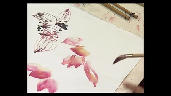 写意花鸟画技法-莲花的画法
