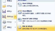 word07技巧34之将word文档转换为pdf(步骤2)