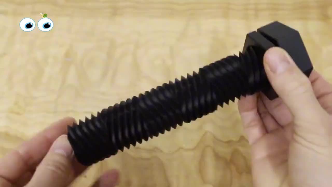 不可思议的双向螺栓,左拧一下右拧一下,不怕松动了