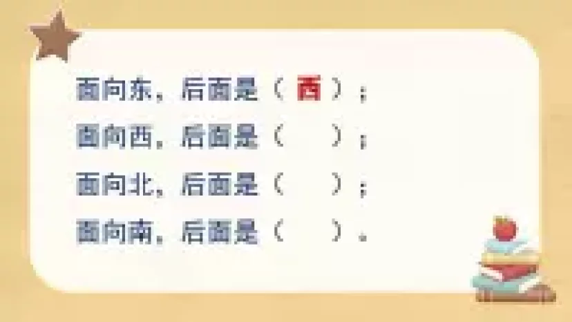 3年级-数学-位置与方向(一)例1例2-第1课时