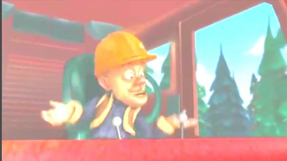 搞笑动画 光头强开着大型机器来砍树,熊大熊二倒霉了