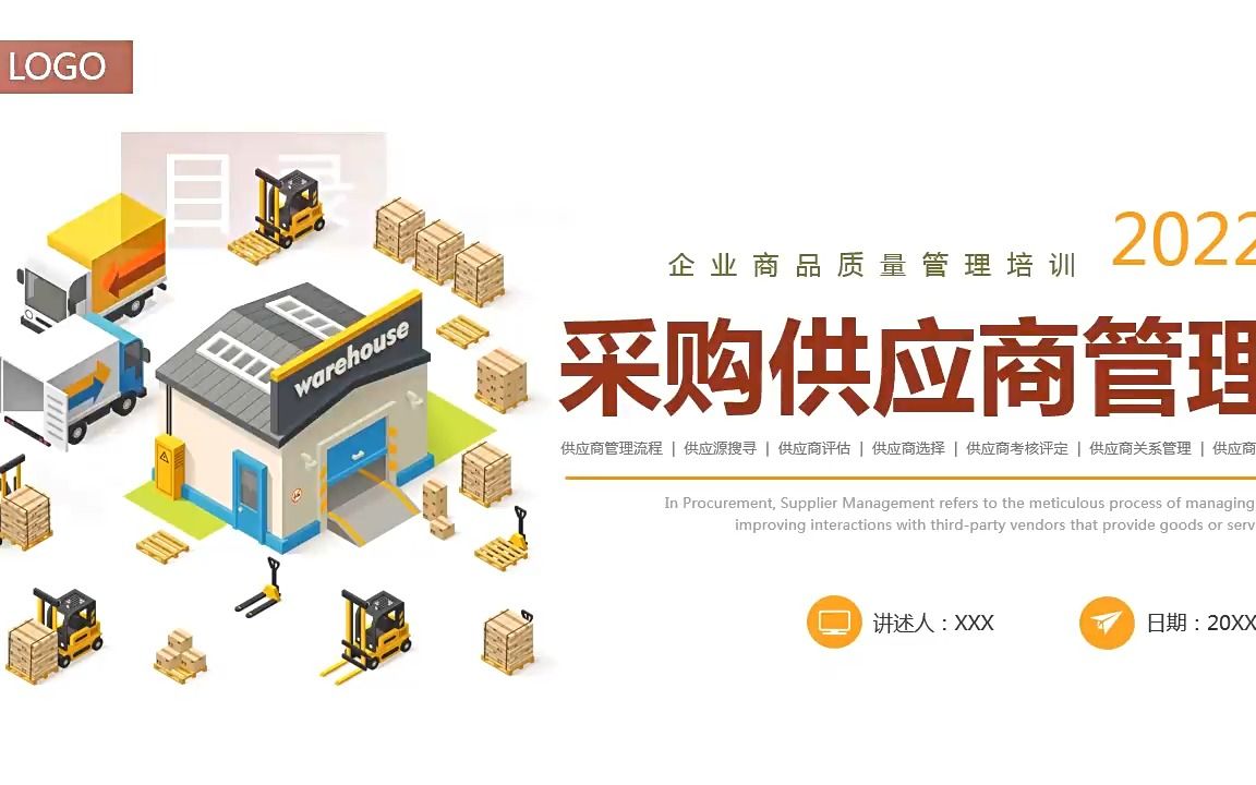 采购供应商管理企业培训PPT课件
