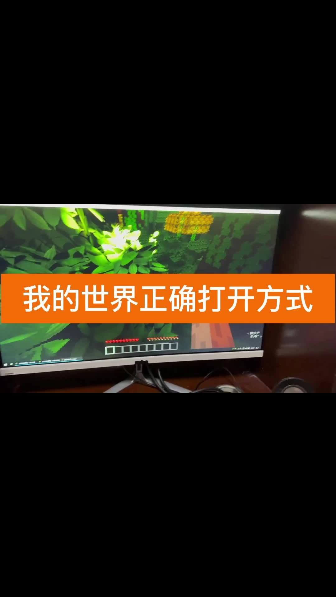 我的世界的正确打开方式 我的世界