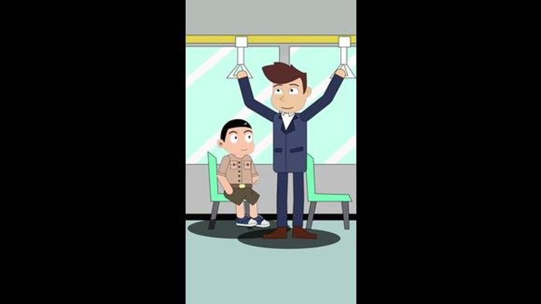 开心小动画:公交车不是锻炼的地方