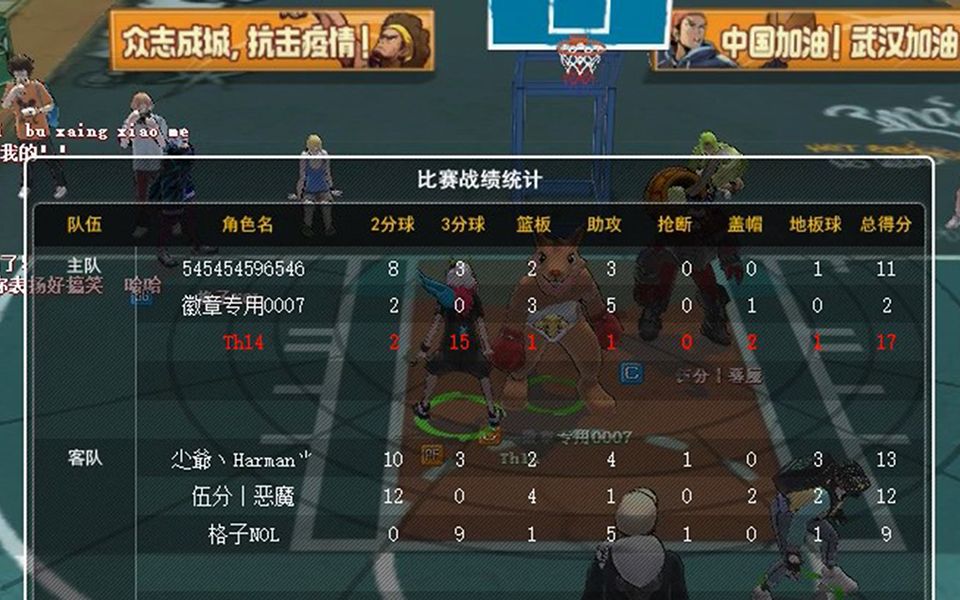 哈哈哈街头篮球记录三分PF的欢乐