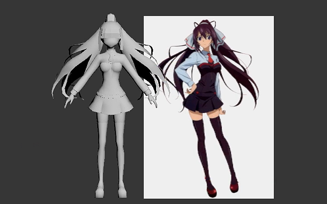 【3DMAX】传统手绘角色基础模型制作教学、3dmax新手教程