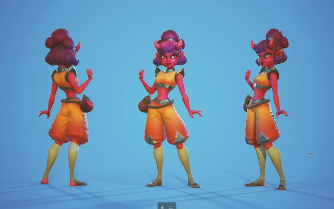 【ZBrush】女性游戏角色大师级完整制作流程教程(中英双字)