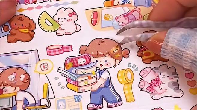 高级手账教学,镊子的使用技法