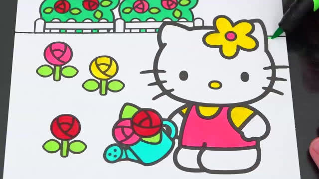 .b>凯蒂猫hellokitty卡通简笔画.