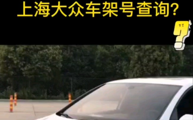 上海大众车架号查询?