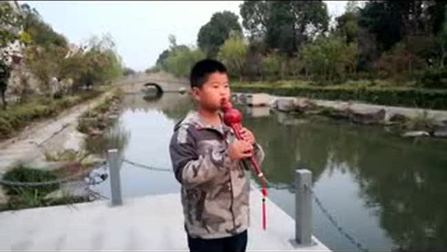 东台微视频五烈镇学校常周宇葫芦丝