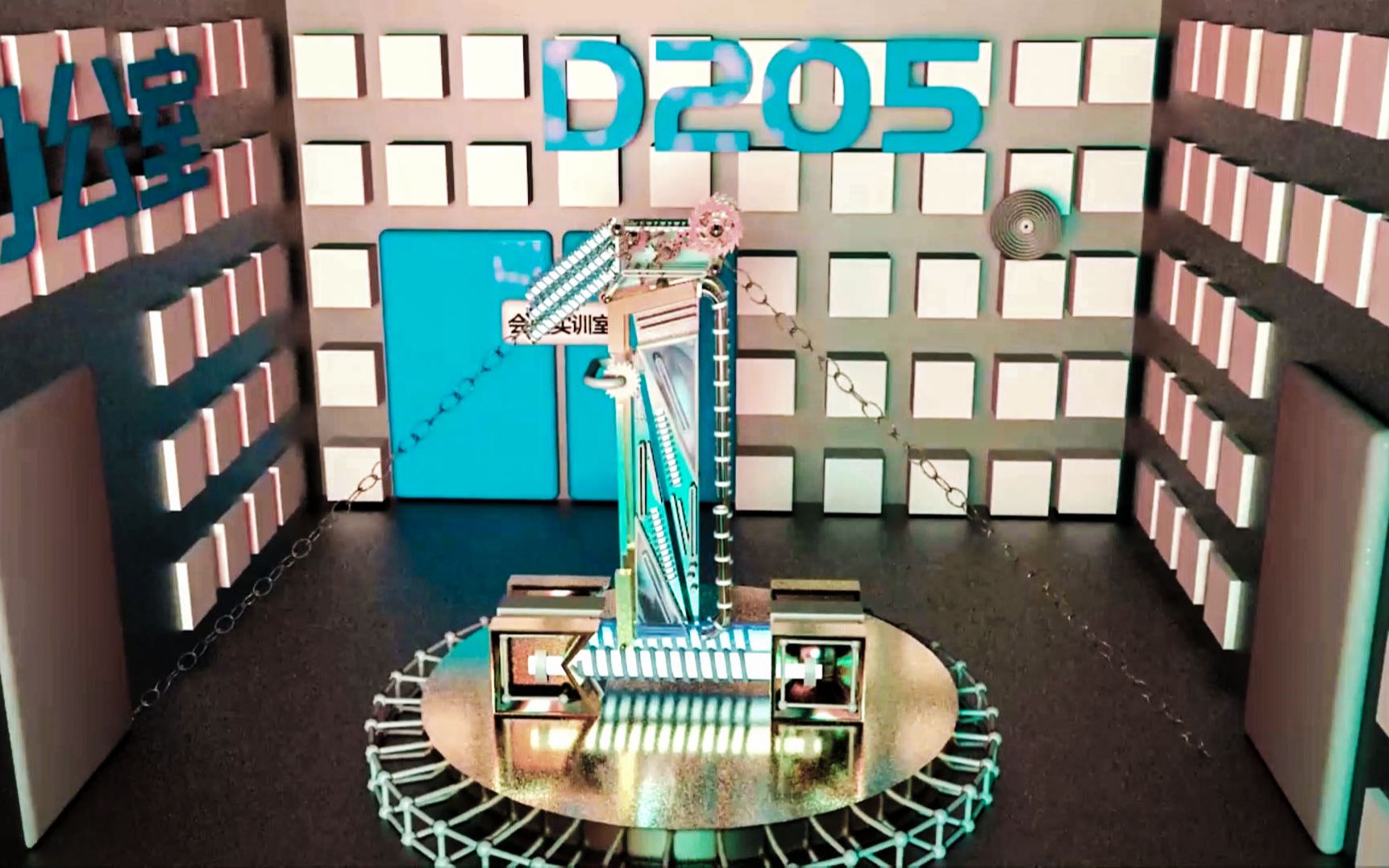 【不看会后悔的C4D短片】丨多米诺+工厂动画+机械字