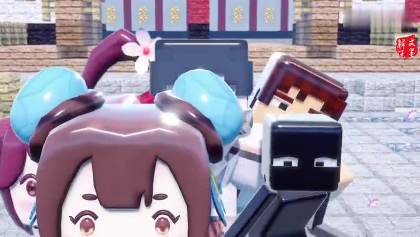 迷你世界月无双与花小楼天空梦想家的五人舞蹈