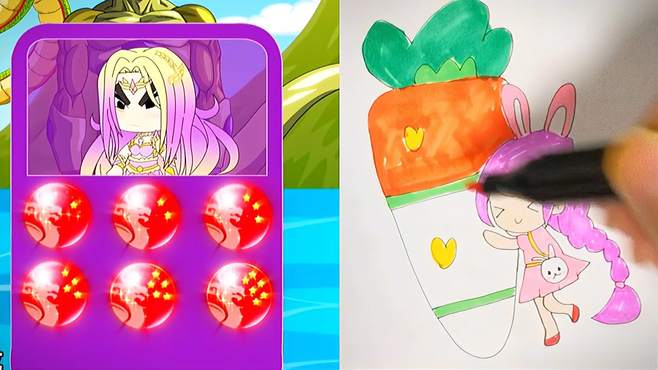 简笔画:小舞!小舞跟千仞雪收集龙珠!要怎么召唤神龙呢?