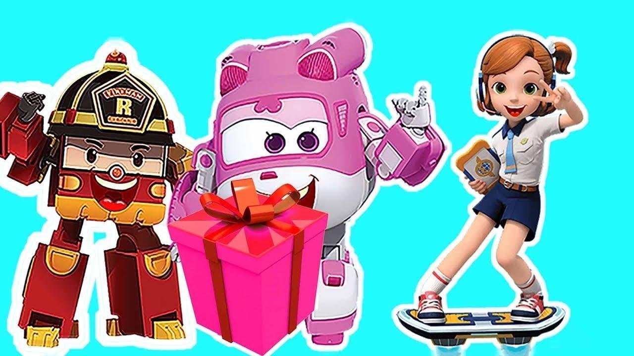 变形警车珀利挑选礼物益智动画视频