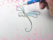 简易画教你如何简单画蜻蜓