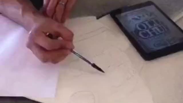 一副木刻版画的诞生过程~一起来欣赏下吧~#艺术 #手作 #版画