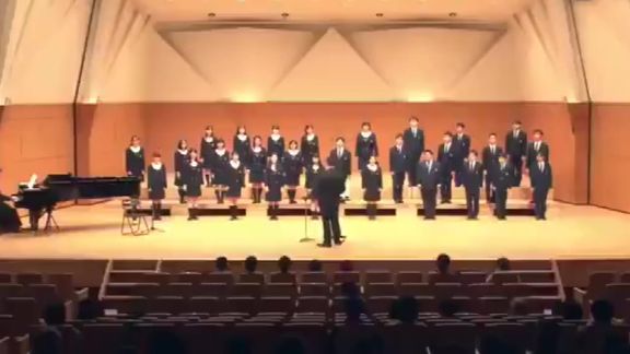 日本中学生合唱团演绎Beyond《海阔天空》日文版《遙かなる夢に》