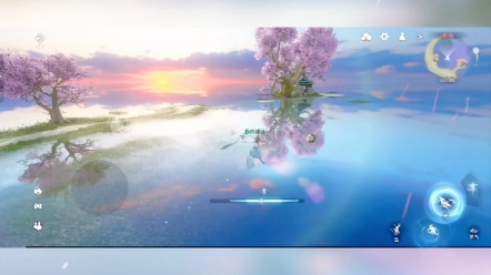 预场景体验,果真负载有点严重。逆水寒手游初体验,轻功水上漂
