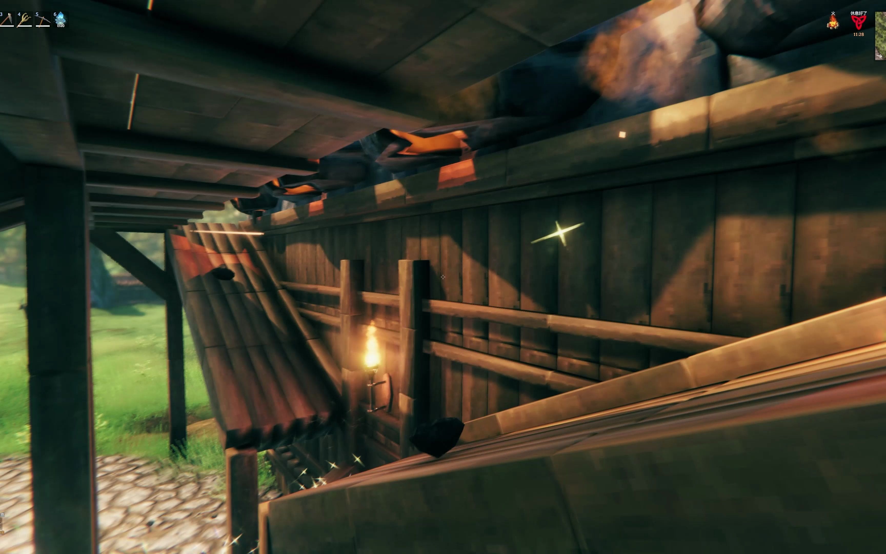 【4k】[Valheim]英灵神殿一看就会的木炭传送带