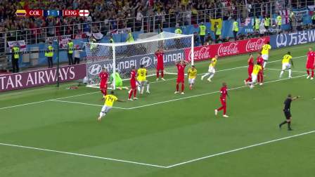 2018年俄罗斯世界杯十六强淘汰赛, 哥伦比亚VS英格兰, 哈利凯恩再进...