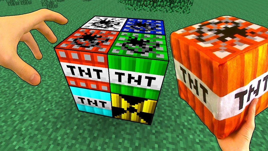 真人版我的世界:测试各种TNT威力,核弹TNT竟把耀西炸上了天