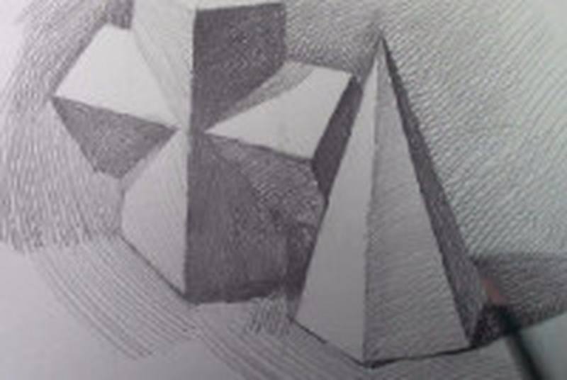 石膏组合体速画素描边画边拍