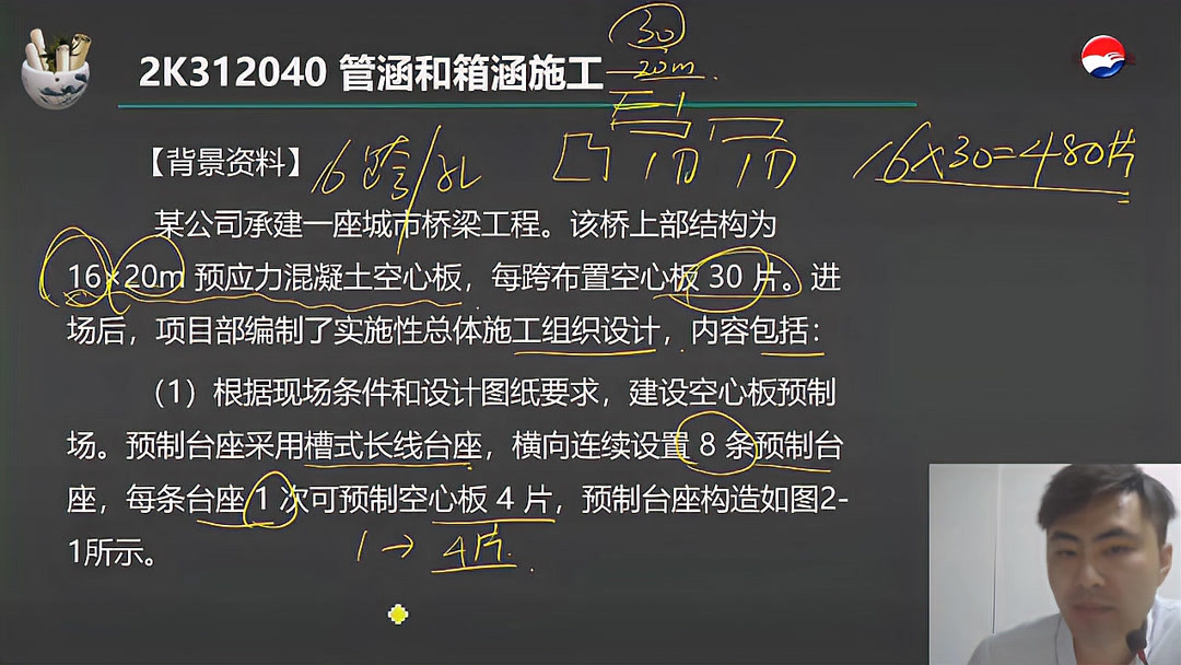 2020二级建造师《市政》案例分析知识点:装配式梁(板)施工技术
