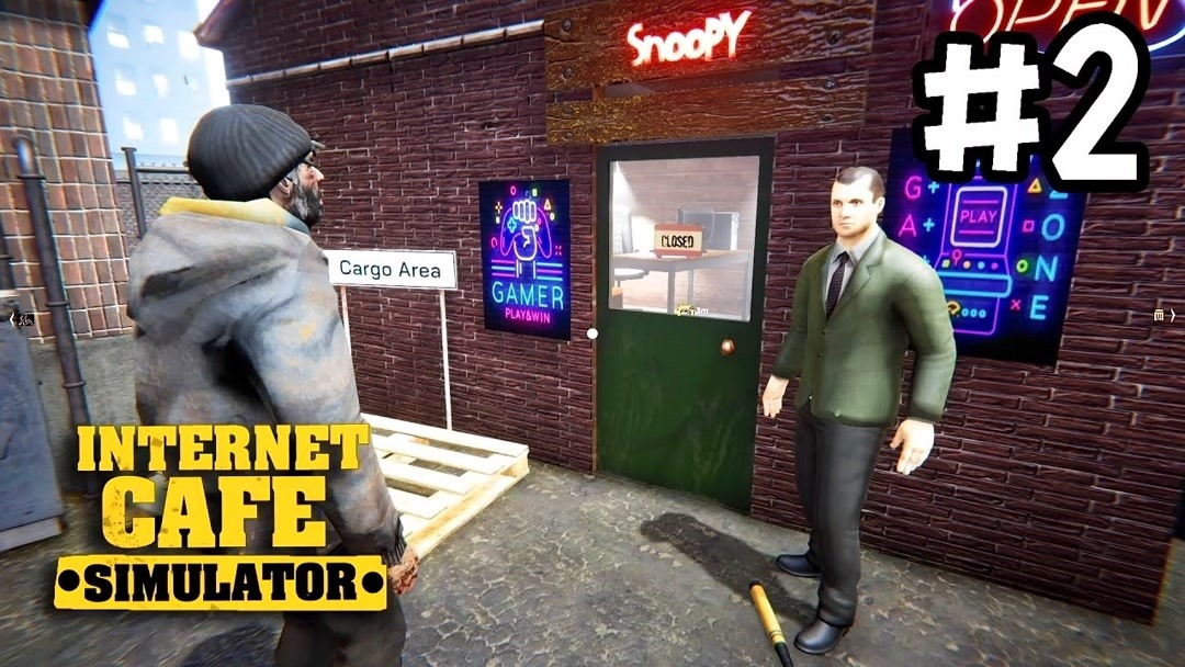 模拟网咖:第四天,沙雕保镖竟然放要饭的进门,他还藐视我!气人