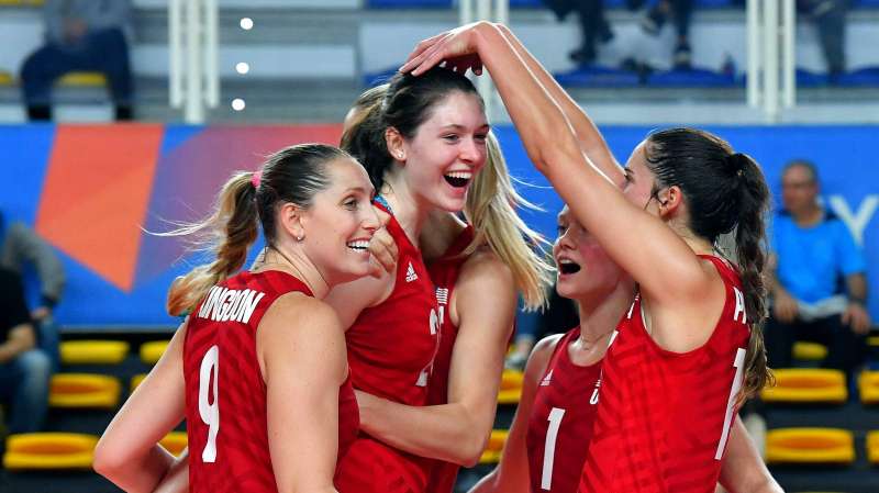 集锦!美国女排3-1塞尔维亚,世界女排联赛第2周比赛!