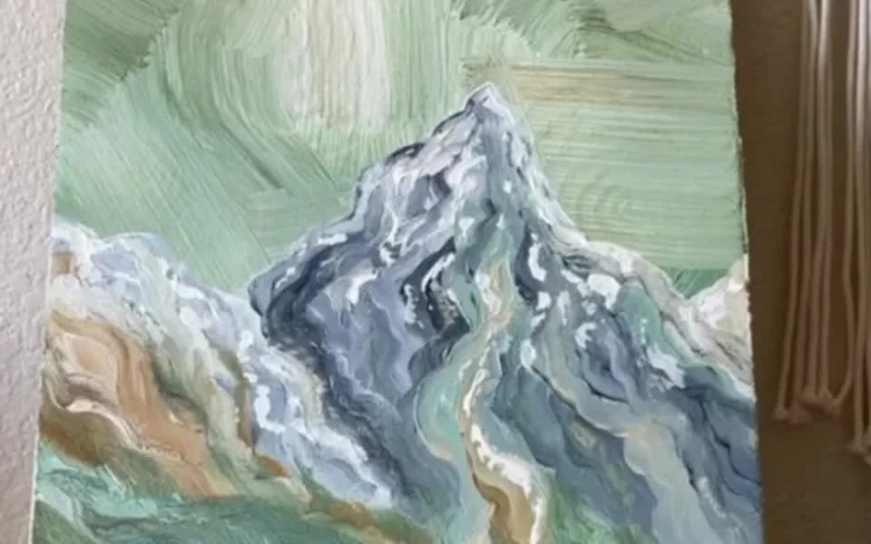 肌理画教程|一分钟教你学会肌理画|