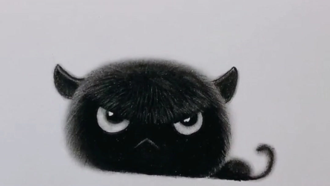 超简单的猫咪小画法?