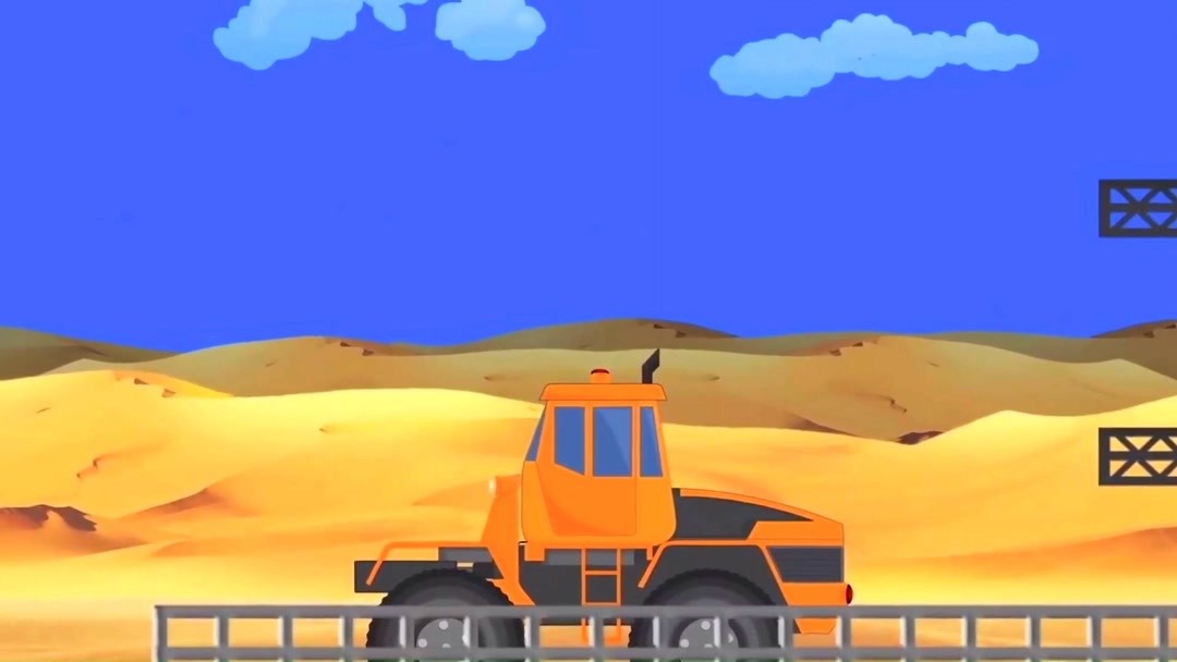 变形工程车益智动画 工程车变身航天火箭