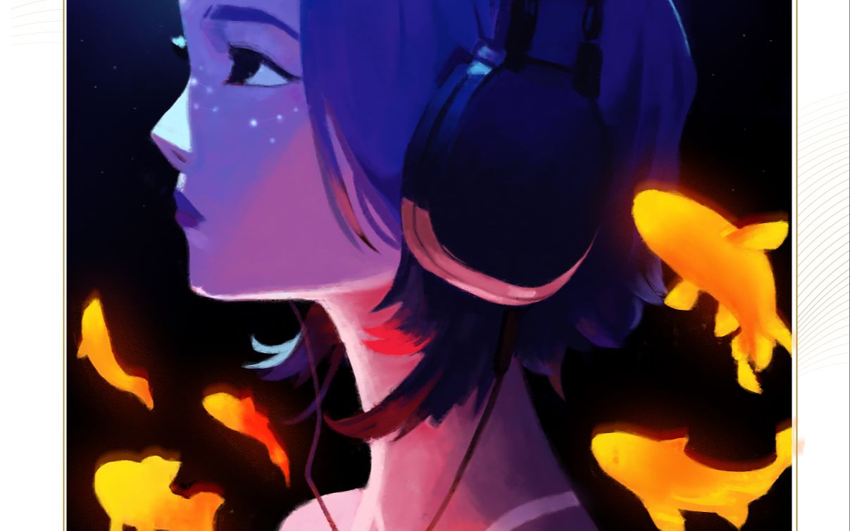 1分01秒教你新手如何画插画!手绘板+ps!