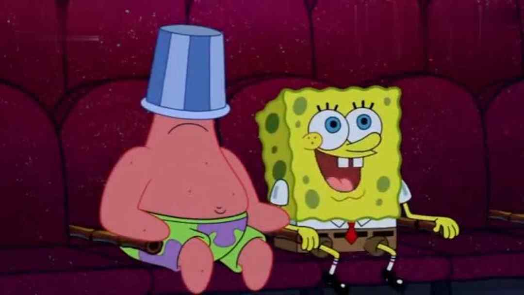 海绵宝宝:海绵宝宝和派大星看电影,一整天,连一部电影都没看完