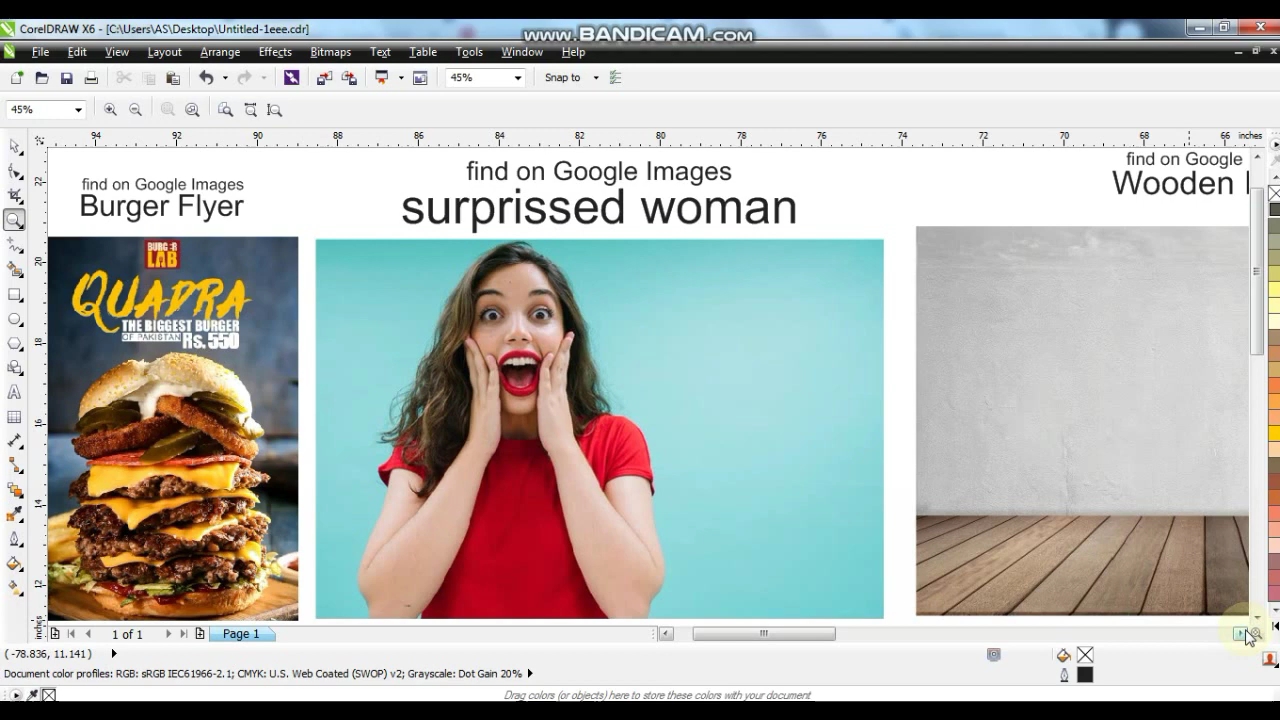 【油管搬运】CorelDRAW广告牌设计 | Canva设计教程