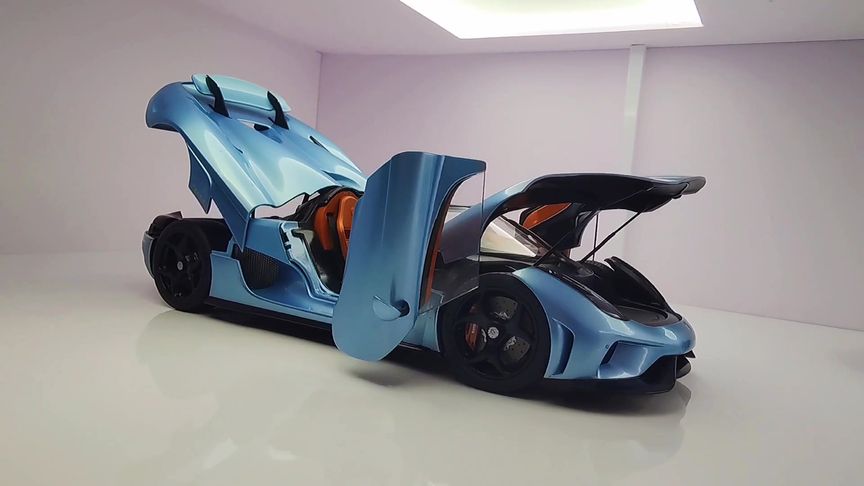 来自北欧的艺术品 科尼赛克#爱拍车 #汽车模型 #超跑 #男人的玩具