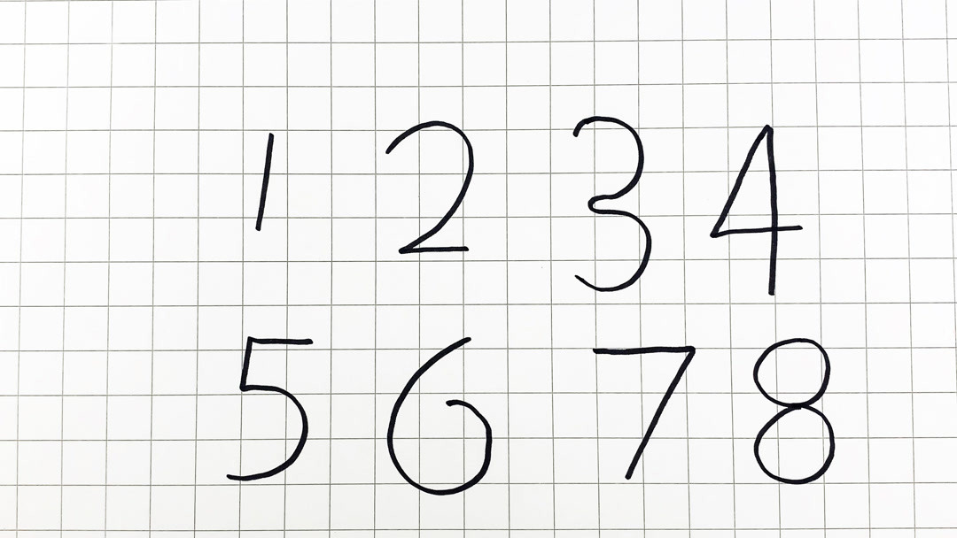 数字简笔画:用1到8教宝宝数字儿歌,好记又好画,太有趣了!