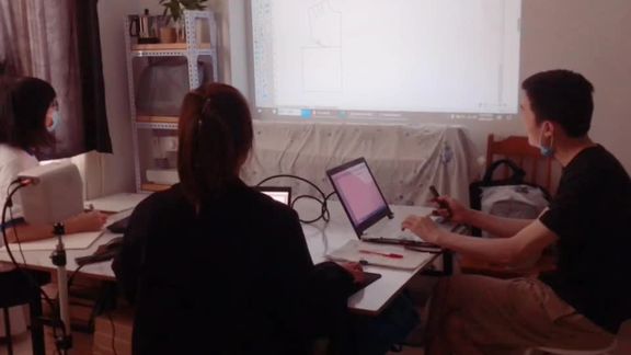 这样用电脑制版,出服装款式图超快ߘ�#服装设计 #手作服