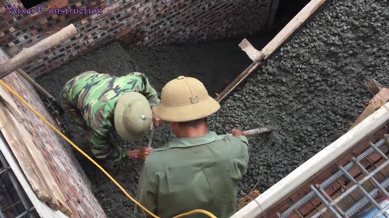 农村房子里建造混凝土楼梯的技术