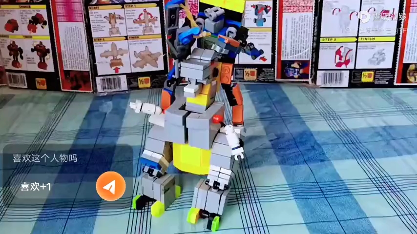 积木变形金刚moc迷你战士转轮