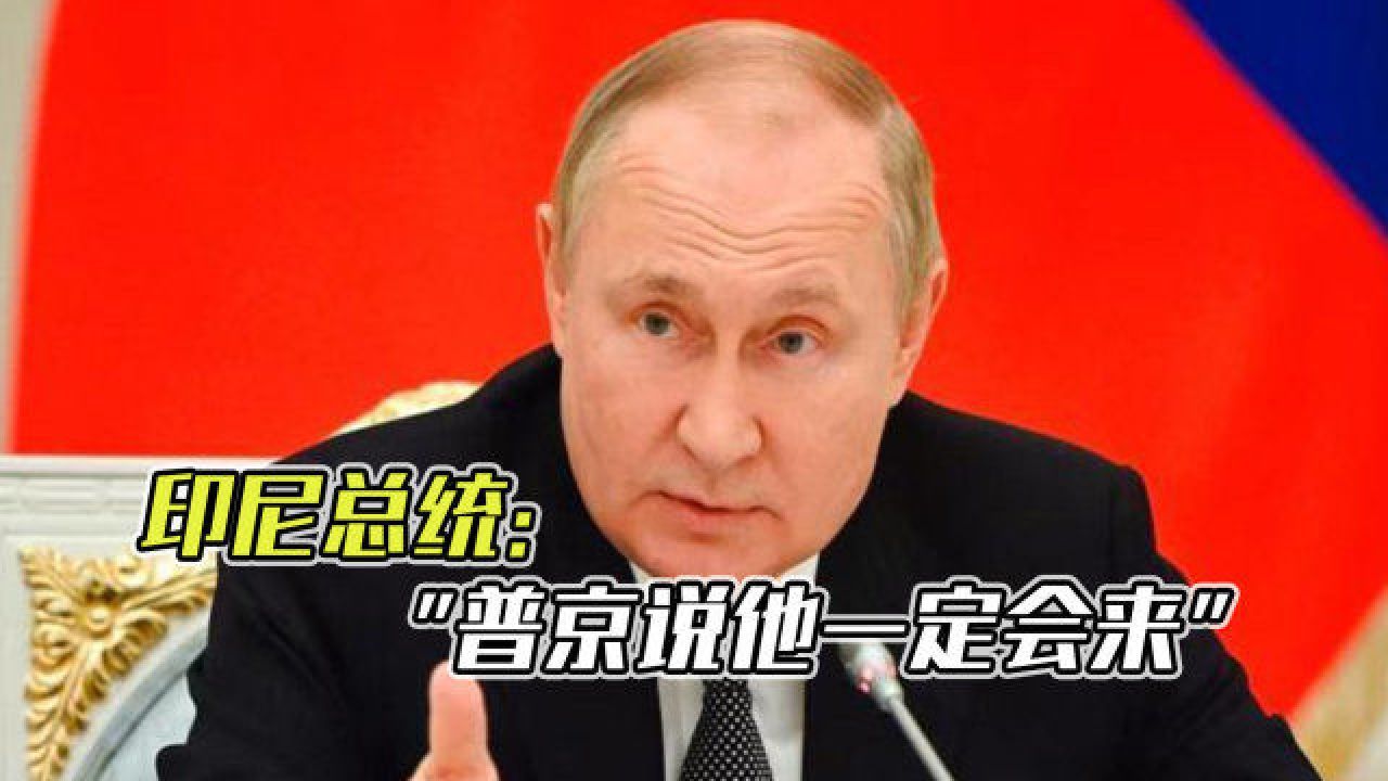 美孤立俄未果?印尼总统称普京对他说将出席G20峰会,俄方未确认