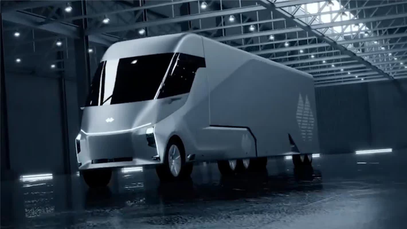 百度造电动卡车，可实现自动驾驶，比轿车还酷炫