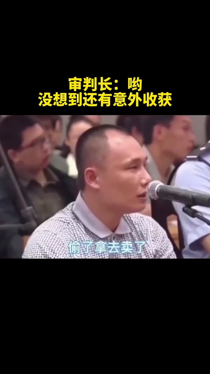 审判长:哟,没想到还有意外收获