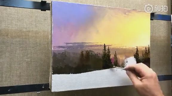 绘画|刮刀下风景很美丽