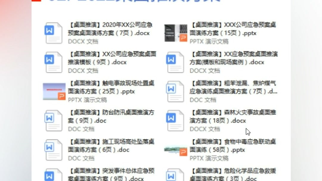 应急预案桌面推演应急演练方案汇编脚本大全 编制导则解读