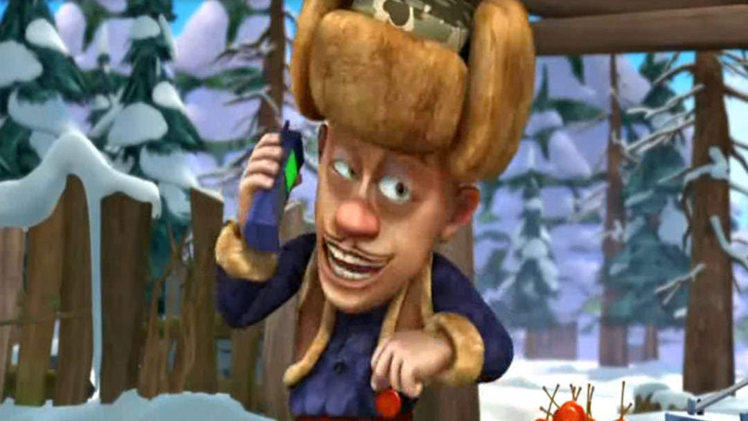 熊出没之过年:光头强跟妈妈报喜不报忧~