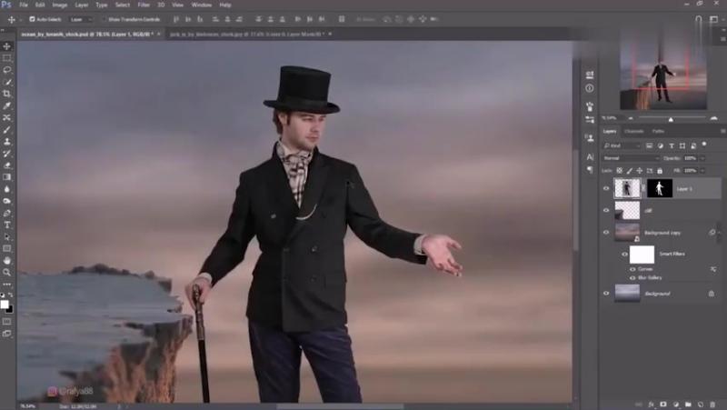 用PS软件制作唯美的动画海报