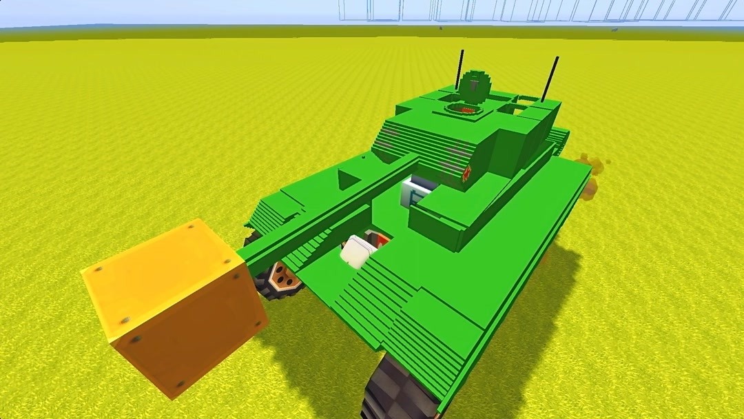 迷你世界 小型迷你坦克,上学接孩子专用